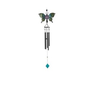 Q-Max 46" Long Green Butterfly Wind Chime with Gem - Bed Bath & Beyond ...