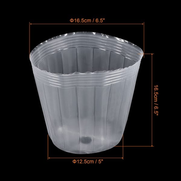 Plastic Plant Nursery Pots, 20 Pack Flower Starting Container, Clear ...