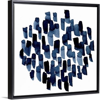 "Hatch Marks II" Black Float Frame Canvas Art - Bed Bath & Beyond ...