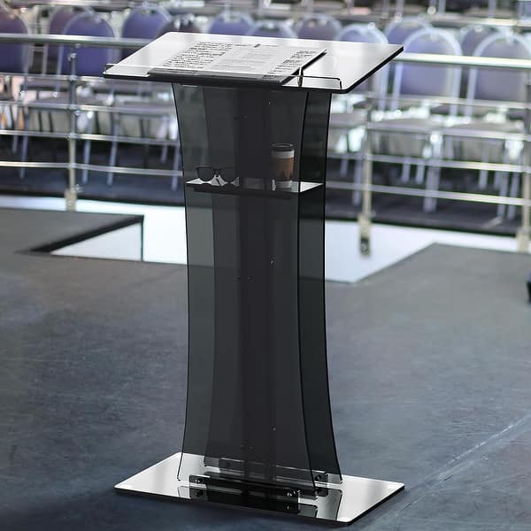 Moasis 47" Acrylic Podium Stand Portable Lectern Pulpits - Bed Bath ...