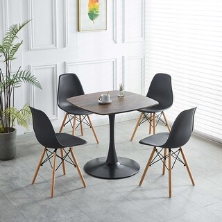 Multi-Functional Dining Table with Wood Grain Top - 31.49" x 31.49 ...
