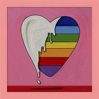 Howie Green 'Pop Art Heart Drip' Framed Art - Bed Bath & Beyond - 33532203