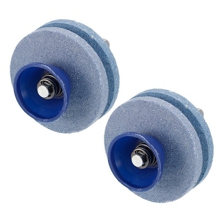 Lawn Mower Blade Sharpener, 2Pcs Double Layer Corundum Blade Sharpener ...