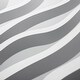 Art3d PVC 3D Wall Tile-Flowing Wave in White, Paintable 3D Panel, 19 ...