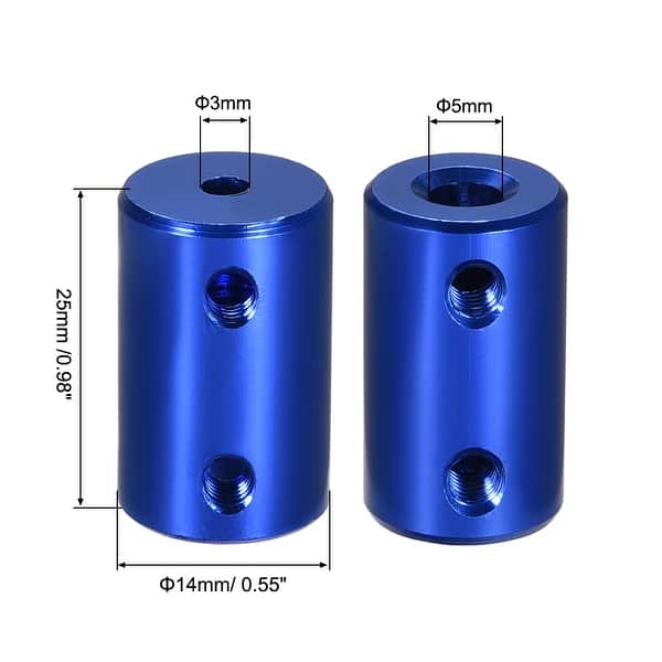 Rigid Coupling 25mm Length 14mm Diameter Aluminum Alloy Shaft Coupler ...