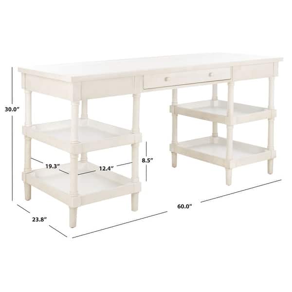 SAFAVIEH Dixon White Wash Desk. - Bed Bath & Beyond - 14430108