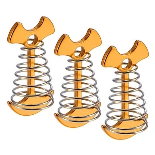 Deck Pegs, Aluminium Alloy Tent Stakes with Rope Hook Spring Tensioner ...