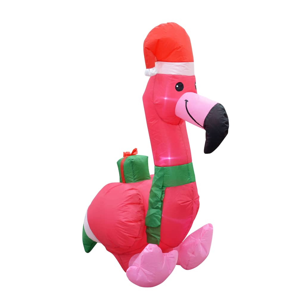 4FT Inflatable Flamingo - Overstock - 29769483