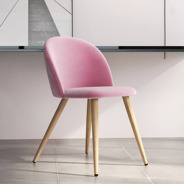 Velvet Dining Chairs set of 2, Upholstered Accent Chairs for Kitchen ...