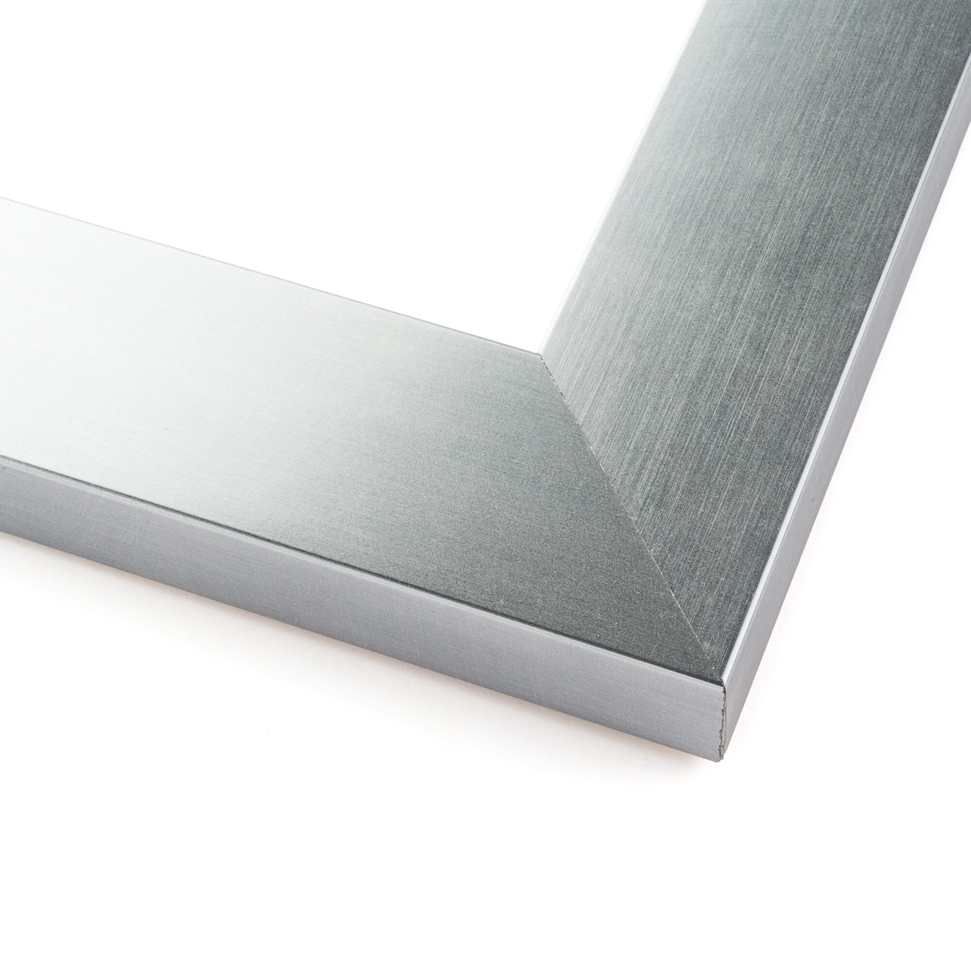 brushed silver wall frames