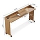 70.8" Overbed Table with Wheels Large Overbed Desk with Outlet and USB ...
