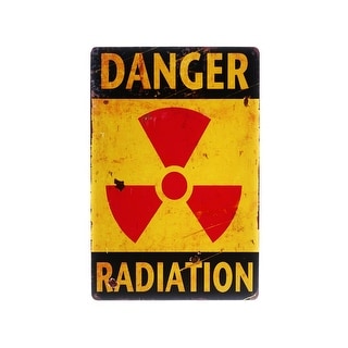 Danger Radiation Warning Metal Tin Sign 8" x 12" - 8" x 12" - Bed Bath ...