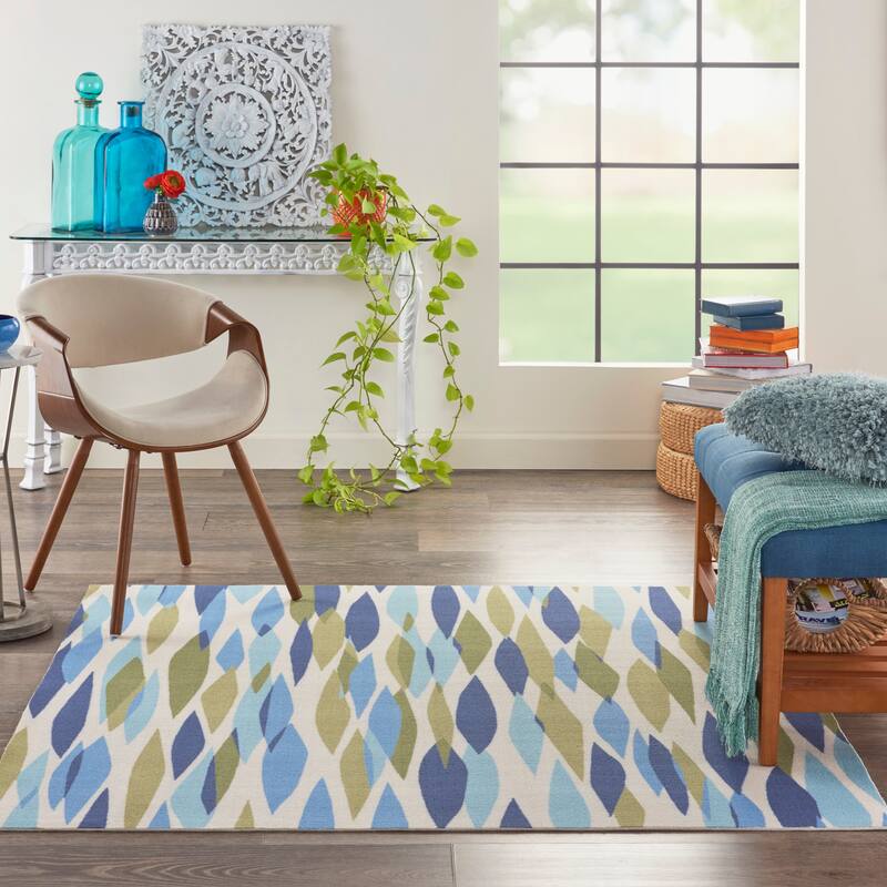Waverly Sun N' Shade Modern Abstract Indoor Outdoor Area Rug ...