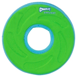 Chuckit Zipflight Flying Disc Dog Toy, Medium 8.5 Inches, Green-Blue or ...