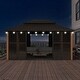 PURPLE LEAF Bronze Solarium Double Roof All Season Outdoor Screen ...