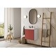 TENOR frameless, modern wall hung 24 inch bathroom vanity with sink for ...