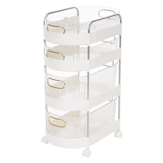 4-Drawer Rolling Plastic Storage Organizer Cart - Bed Bath & Beyond ...