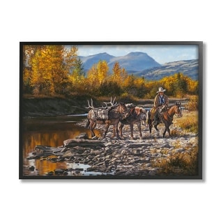 Stupell Down From High Country Cowboy Framed Giclee Art by David Graham ...
