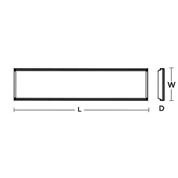 AFX LED Wrap 48" Long Integrated LED Commercial Strip Light - 120- 277 ...