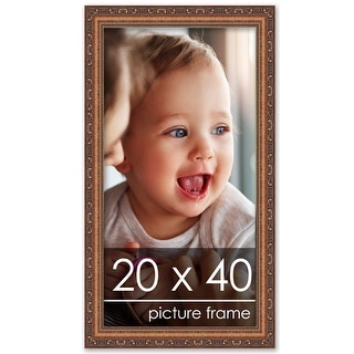20x40 Traditional Antique Gold Wood Picture Panoramic Frame - Panoramic ...