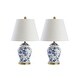 Choi 22" Chinoiserie Table Lamp, Blue/White (Set of 2) by JONATHAN Y ...