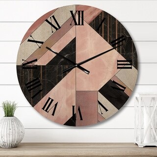 Designart "Marble Granite Agate With Touches Of Gold XI" Modern ...