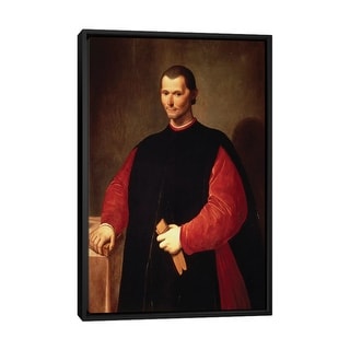 iCanvas "Niccolo Machiavelli Portrait" by Unknown Artist Framed Canvas ...