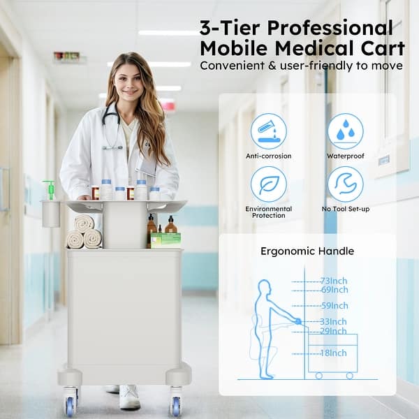 Mobile Ultrasound Trolley Cart Portable Ultrasound Imaging Scanner ...