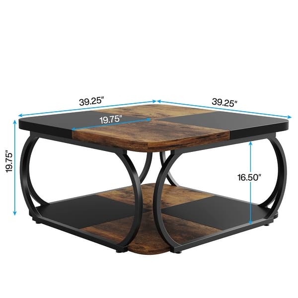 square iron table