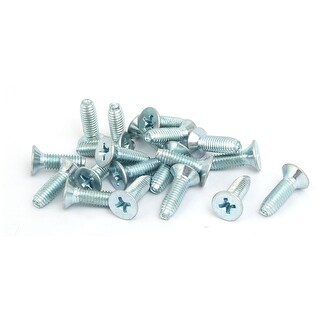 M5x16mm Countersunk Phillips Head Triangle Thread Screw Bolt 20pcs ...