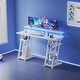 53-inch LED Gaming Desk with Power Outlets, Monitor Stand & Adjustable ...