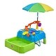 Waterpark Wonders Two-Tier Water Table for Toddler with Umbrella - Bed ...