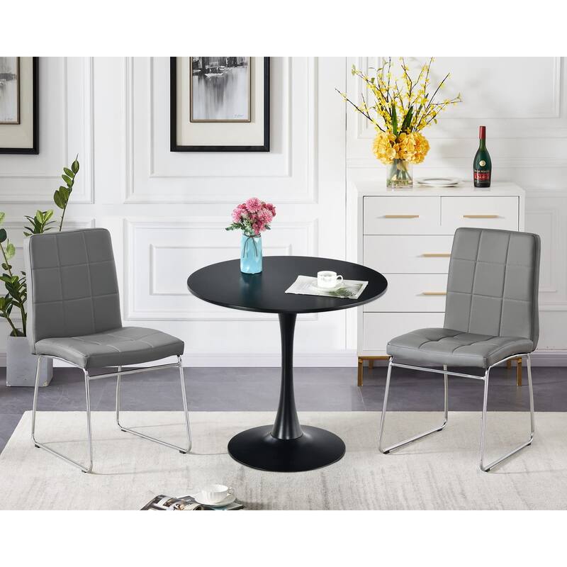 31.5"Modern Round Dining Table End Table Leisure Coffee Table - N/A ...