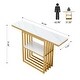 Aukfa 47'' Modern Console Table with Storage Shelf - Bed Bath & Beyond ...