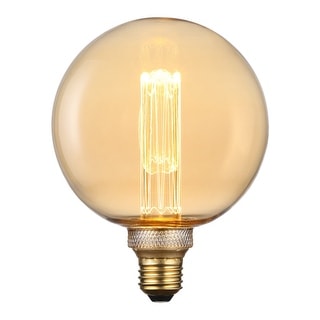 LED G125 Globe Edison Bulb Dimmable, E26 Base, 2000K Soft Warm - Amber - Bed Bath & Beyond ...