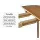 Middlebrook Designs Damsel Solid Wood Oval Extension Dining Table - Bed ...