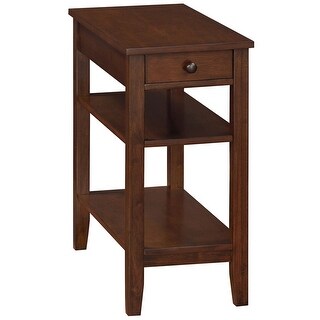 Charging End Table with 3 Shelves, 11.25 x 23.5 x 24-inch, Built-in ...