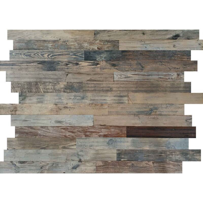Rustic Look Naturally Weathered Reclaimed Barn Wood Panels - 14pc ...