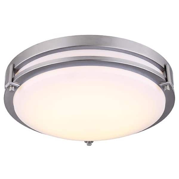 Canarm Gilda Single Light 13" Wide Integrated LED Flush Mount Drum ...