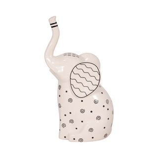 Sagebrook Home Ceramic Figurine Squiggly Ear Elephant Inspires Your ...