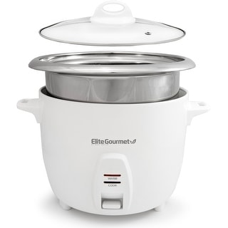 Elite Platinum 10 Cup Rice Cooker w/ Stainless Steel Cooking Pot - Bed ...