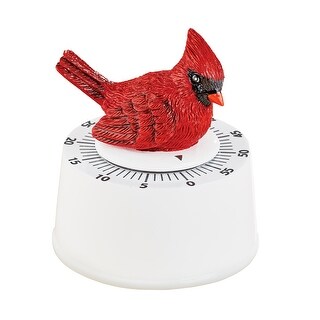 Hand-Painted Holiday Cardinal Kitchen Timer - 7.130 x 5.500 x 5.500 ...