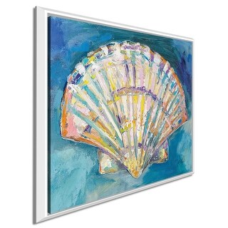 "Scallop Shell Crop" Print on Floating Canvas - Bed Bath & Beyond ...