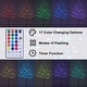 5 Feet Cherry Blossom Lighted Tree, RGB with Remote Control, 16 Color ...