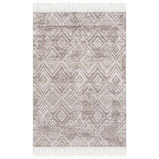 Estrella Brown and Ivory Transitional Tribal Rug - Bed Bath & Beyond ...