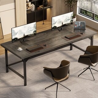 70.8-Inch Executive Desk, Large Computer Office Desk Workstation ...