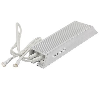 100W 10ohm Aluminum Housing Solder Lug Terminals Braking Resistor ...