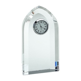 Optic Crystal Arched Clock, 6" Ht - Multi - Bed Bath & Beyond - 38324491