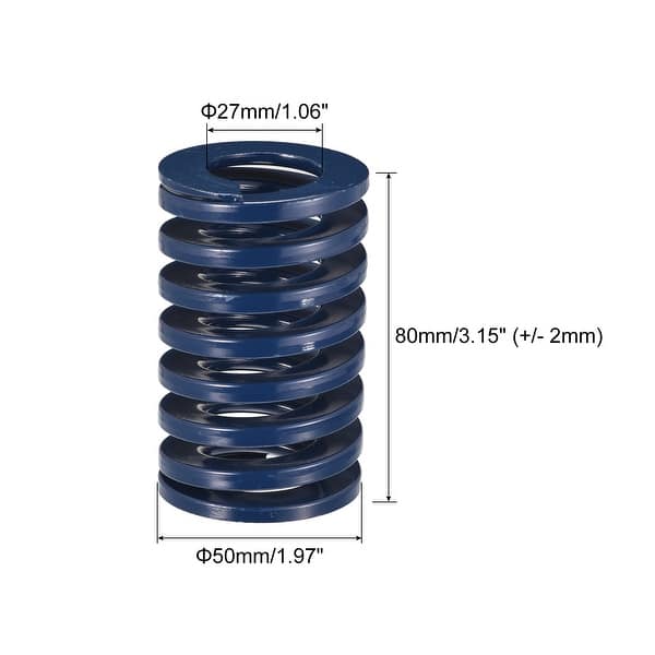 Die Spring, 1pcs 50mm OD 80mm Long Spiral Stamping Light Load ...