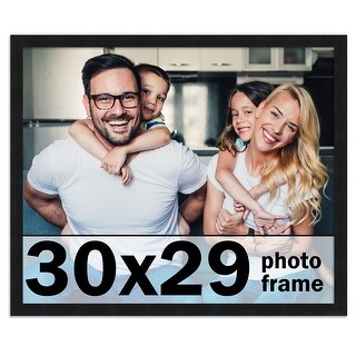 30x29 Frame Black Picture Frame - Complete Modern Photo Frame Includes ...